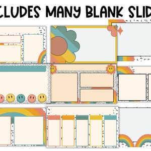 Retro Groovy Powerpoint and Google Slides™ Templates for Teachers, Back ...