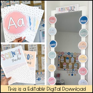 Pastel Classroom Decor Bundle | Pastel Classroom Theme | Classroom ...