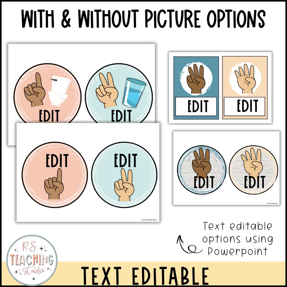 Pastel Hand Signal Posters | Calm Pastel Classroom Decor | Classroom ...