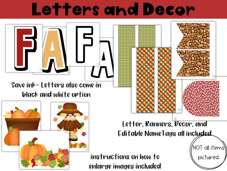 Fall Bulletin Board Kit Fall Classroom Door Decor Autumn - Etsy