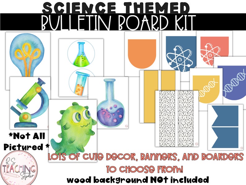 Science Themed Bulletin Board or Classroom Door Decor, Easy and Modern ...