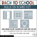 School Supplies Back to School Bulletin Board or Door Decor, Fall ...
