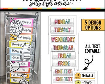 10 Drawer Cart Labels for the Classroom Ocean Classroom Decor Teacher ...