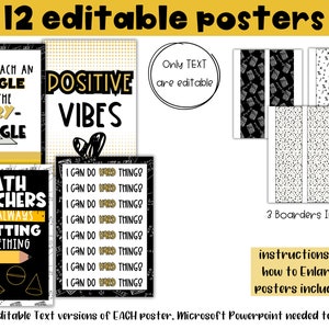 Math Themed Classroom Poster Easy and Modern Classroom - Etsy