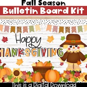 Fall Bulletin Board Kit Fall Classroom Door Decor Autumn - Etsy