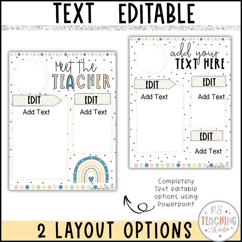 Editable Meet the Teacher Template | Pastel Classroom Decor | Meet the ...
