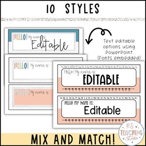 Pastel Student Desk Plates | Student Name Tags | Desk Name Plates for ...