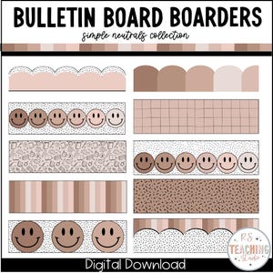 Printable Neutral Bulletin Board Borders | Bulletin Board Display ...