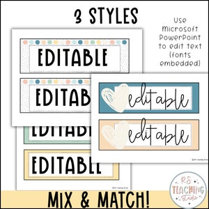 10 Drawer Cart Labels for the Classroom | Pastel Classroom Decor ...