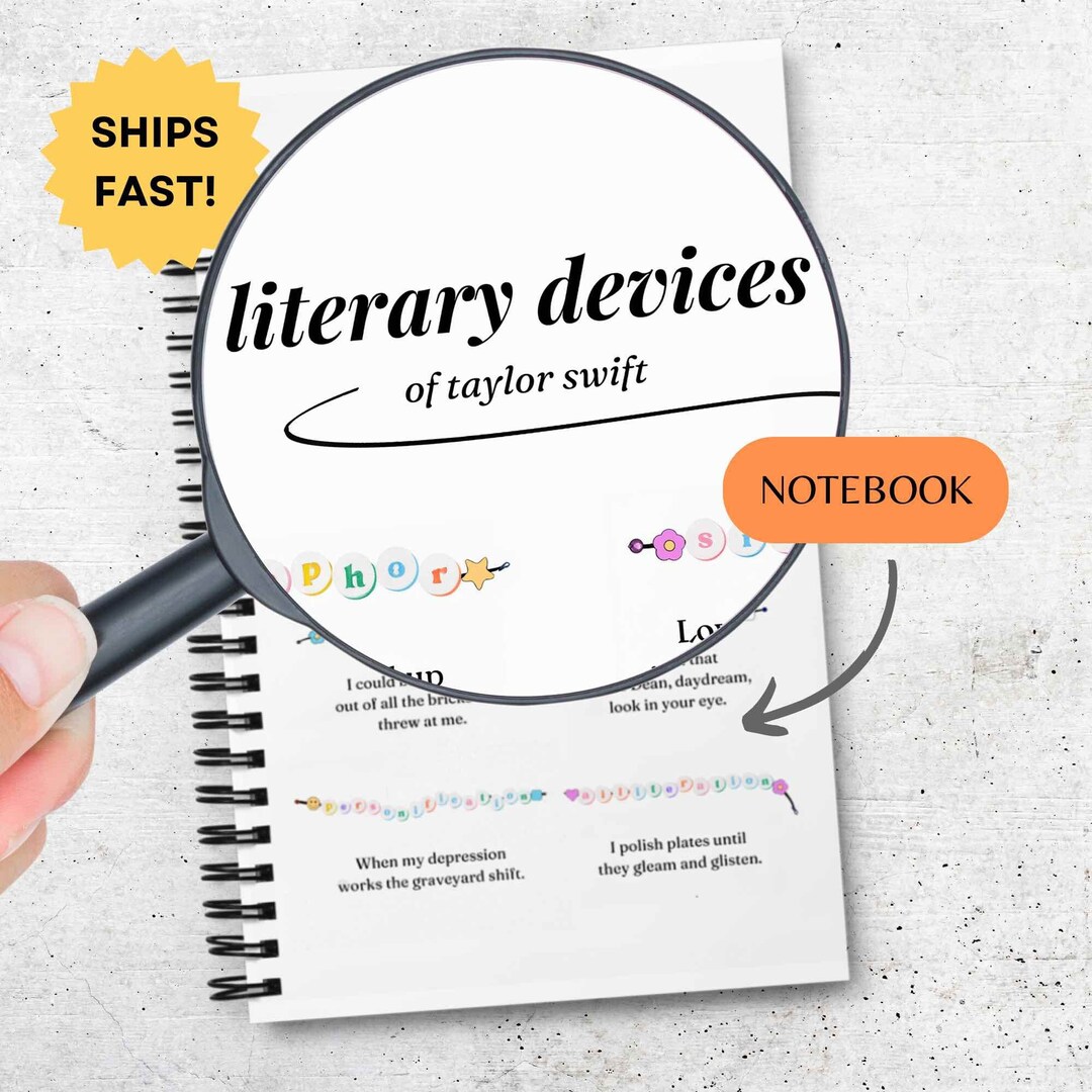 English Class Notebook for Student Literary Devices Notebook - Etsy