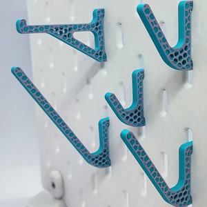 15x Pegboard Hook Kit IKEA Skadis Dual Colour Hex Honeycomb Crafts Office - Etsy