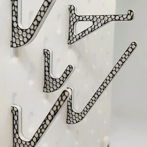 50x Pegboard Hook Kit IKEA Skadis Dual Colour Hex Honeycomb Crafts Office - Etsy