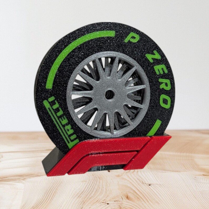 3D Printed F1 Coasters Set – Formula 1 Pirelli Tire Drink Coasters ...