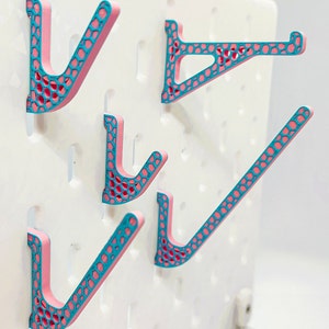 15x Pegboard Hook Kit IKEA Skadis Dual Colour Hex Honeycomb Crafts Office - Etsy