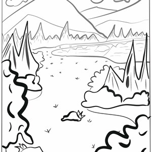 Printable Nature Coloring Pages for Kids Printable Coloring - Etsy