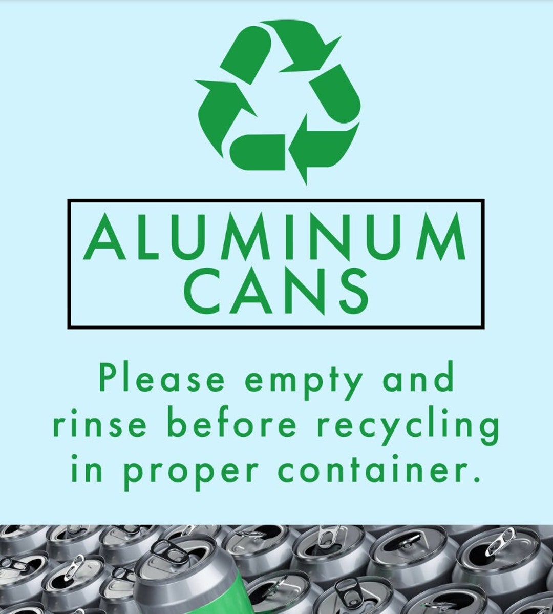 Camp Kitchen Aluminum Recycling Sign for Burning Man - Etsy