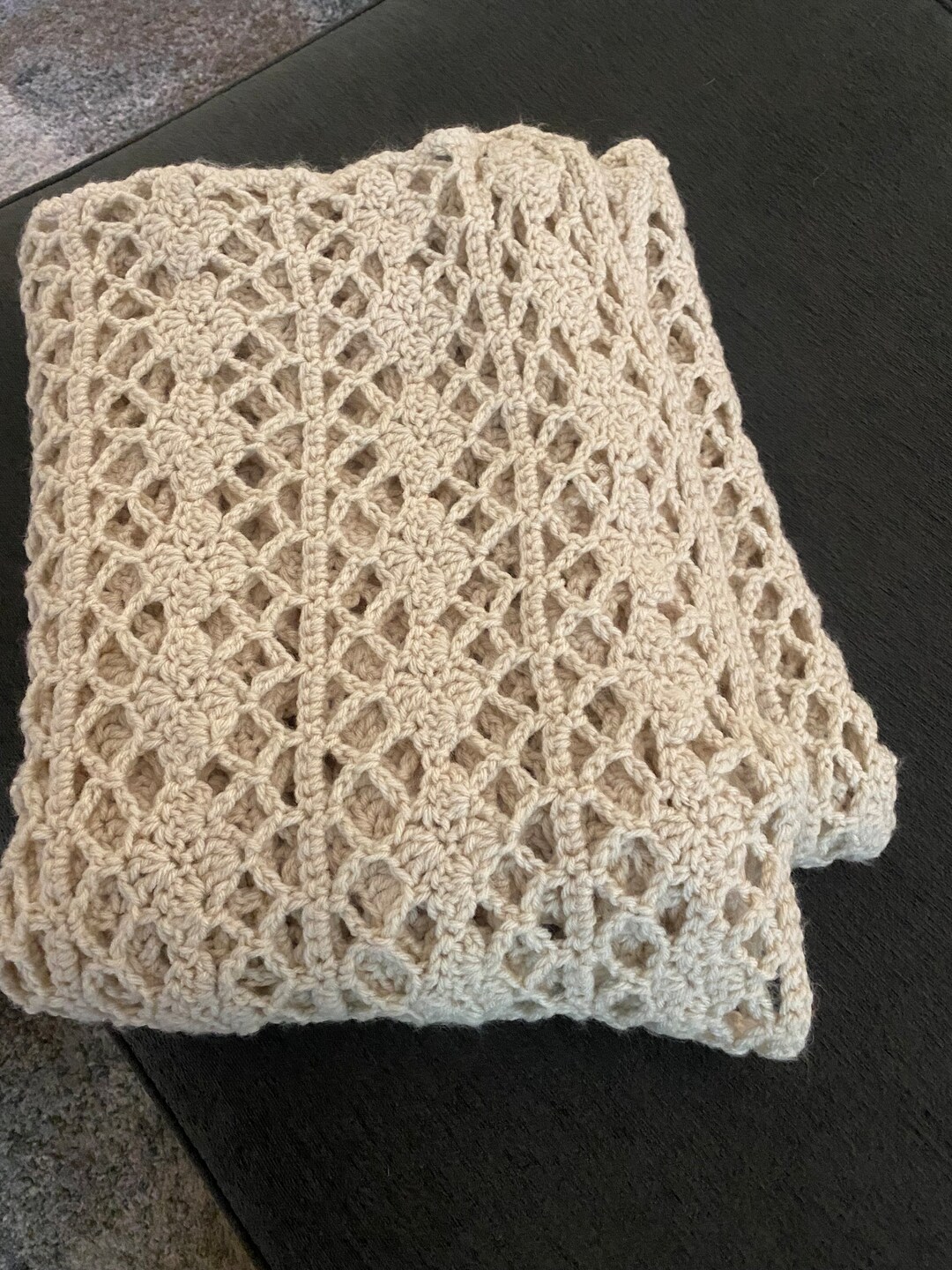 Vintage Inspired Crochet Lace Throw Blanket - Etsy