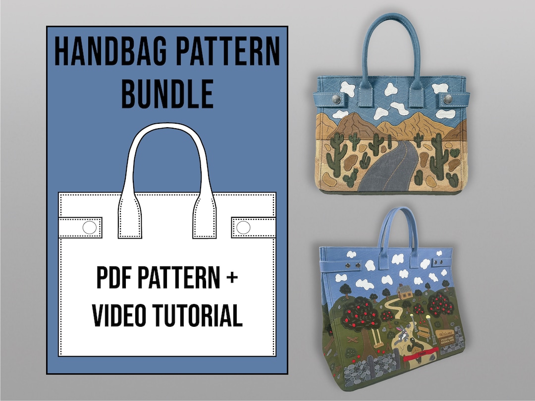 Designer Handbag Sewing Pattern Bundle for Beginners-experts PDF ...