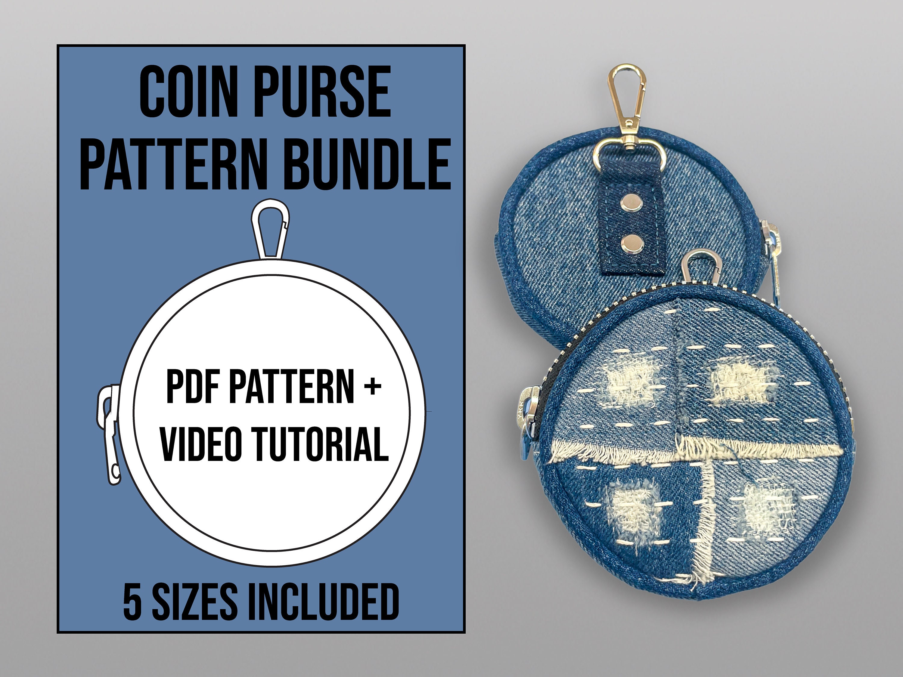 Coin Purse Sewing Pattern for Beginners-experts With PDF Pattern and ...