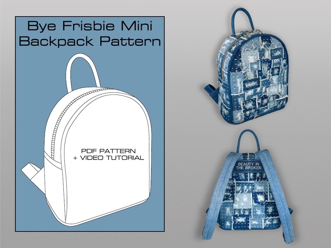 Designer Mini Backpack Sewing Pattern for Beginners to Experts PDF ...