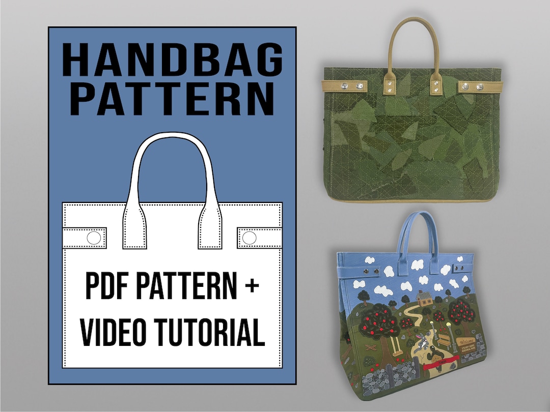 Designer Handbag Sewing Pattern for Beginners-experts PDF Download With ...