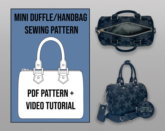 Bootie Bag Jean Denim Purse Pattern Instructions PDF - Etsy