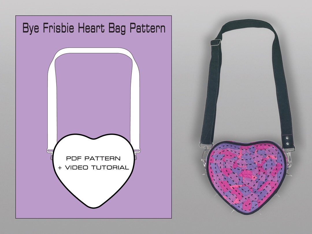 Heart Shaped Shoulder Bag Sewing Pattern for Beginners to - Etsy Australia