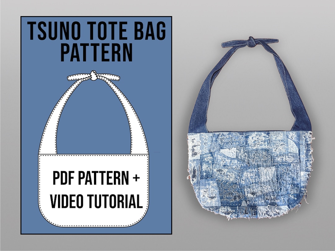 Tsuno Tote Bag Sewing Pattern for Beginners to Experts PDF Download ...