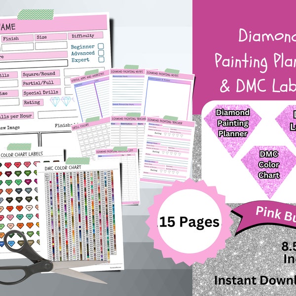 Diamond Art Dot Chart - Etsy