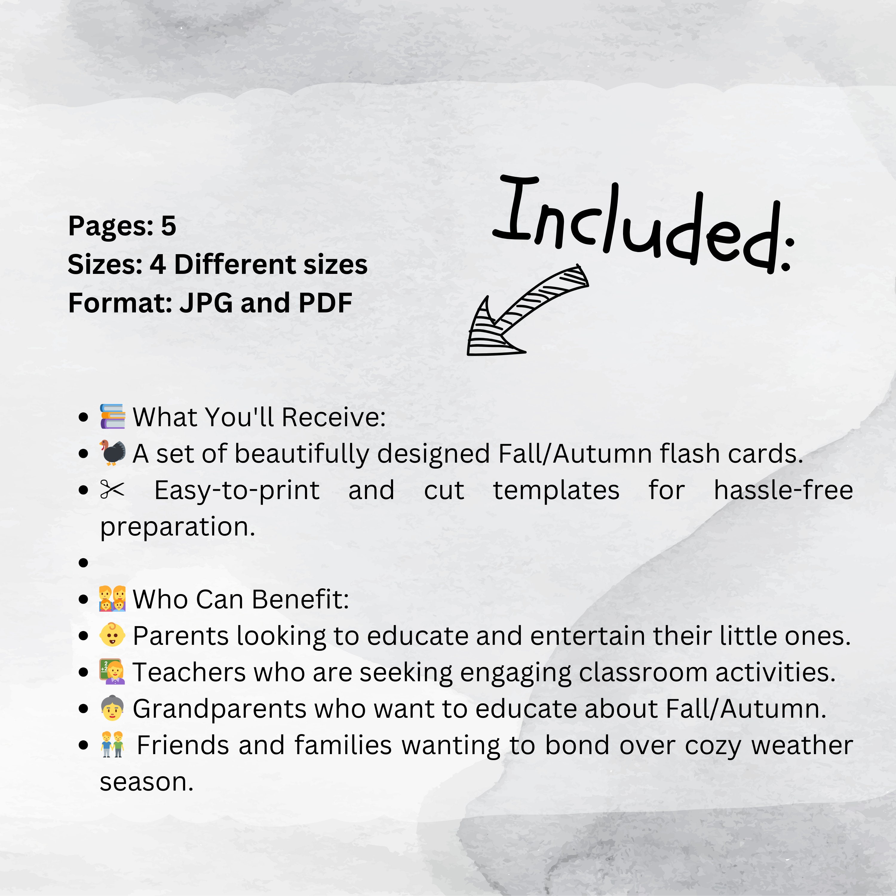 40 Fall/autumn Flashcards Montessori Homeschool Toddler - Etsy