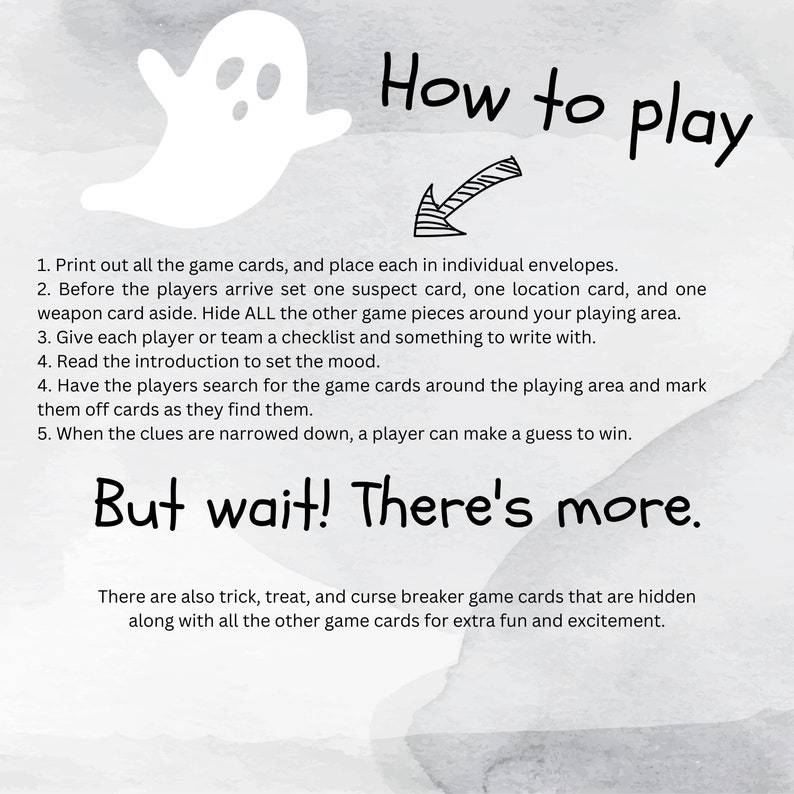 Halloween Murder Mystery Scavenger Hunt Printable Game for Kids and ...