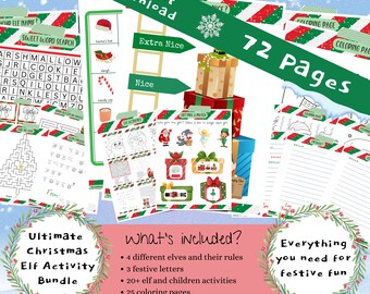 Editable Elf Activity Kit Bundle Elf Arrival Letter Nice - Etsy