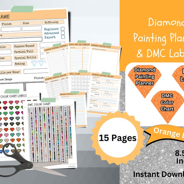 Diamond Art Dot Chart - Etsy