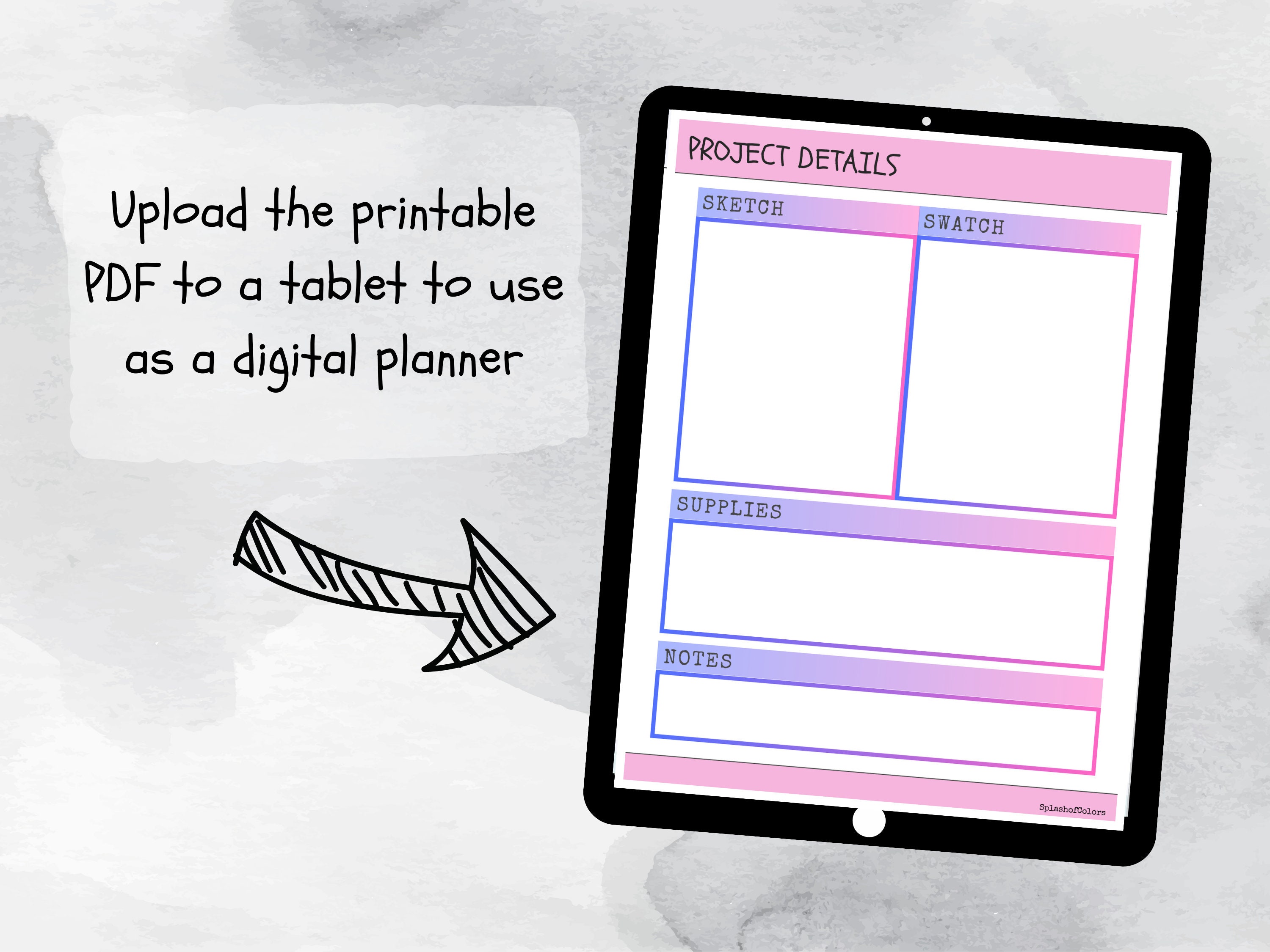 PINK Printable Project Planner for Crochet Knitting, Crochet and ...