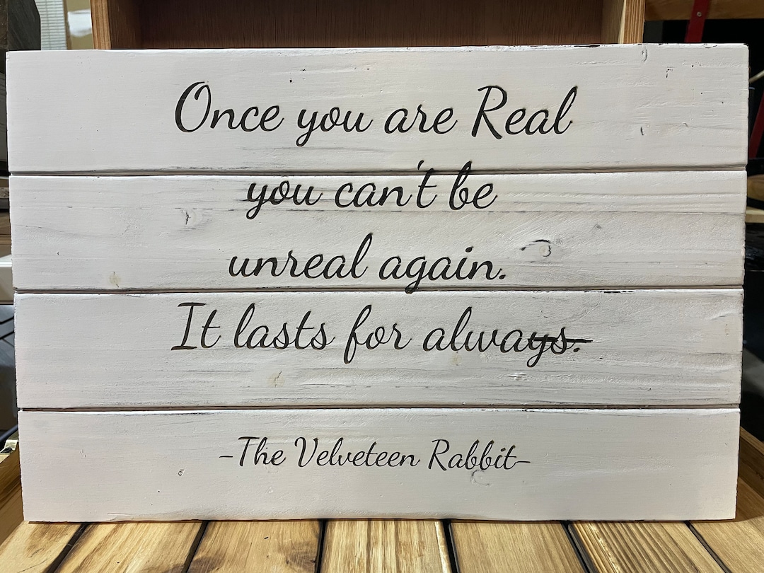 Velveteen Rabbit Quote - Etsy