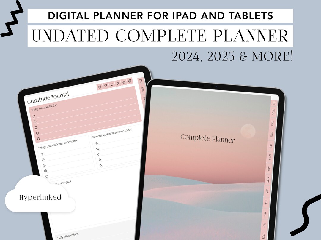 Digital Planner 2024 2025 Digital Goodnotes Dated Planner, All in One ...
