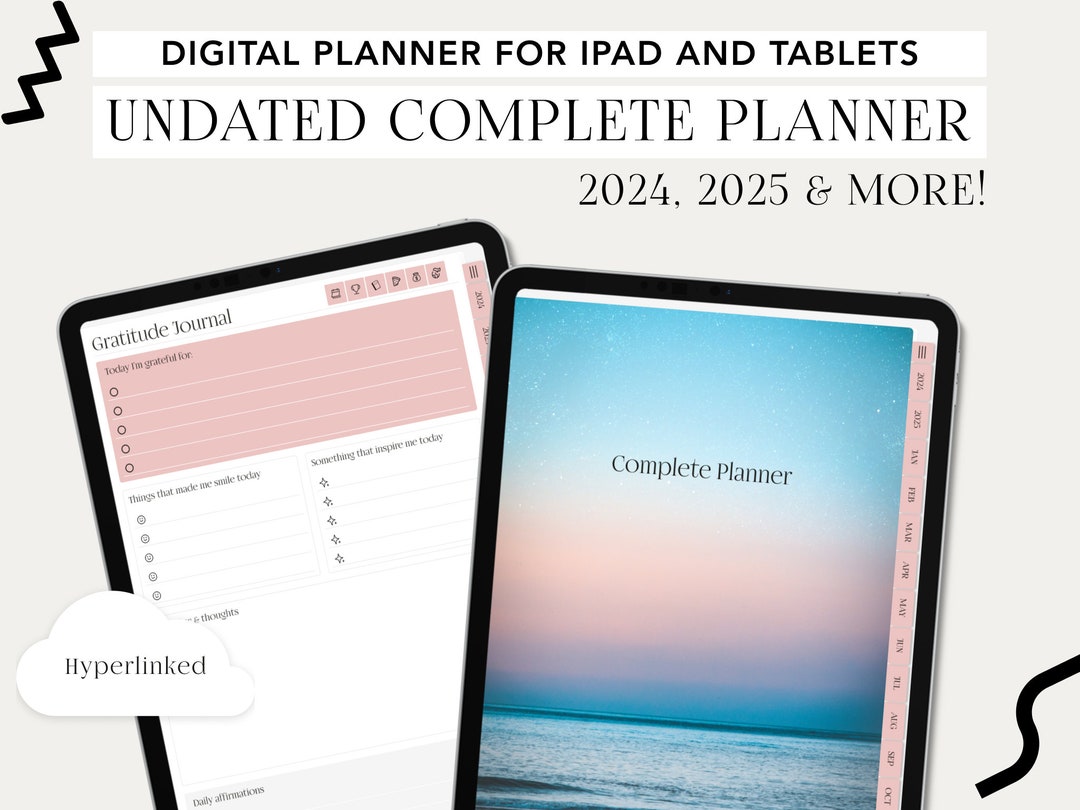 Digital Planner 2024 2025 Digital Goodnotes Dated Planner, All in One ...