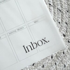 Inbox I Inbox Planner Dashboard I Inbox Inserts I Inbox Inserts I Inbox ...