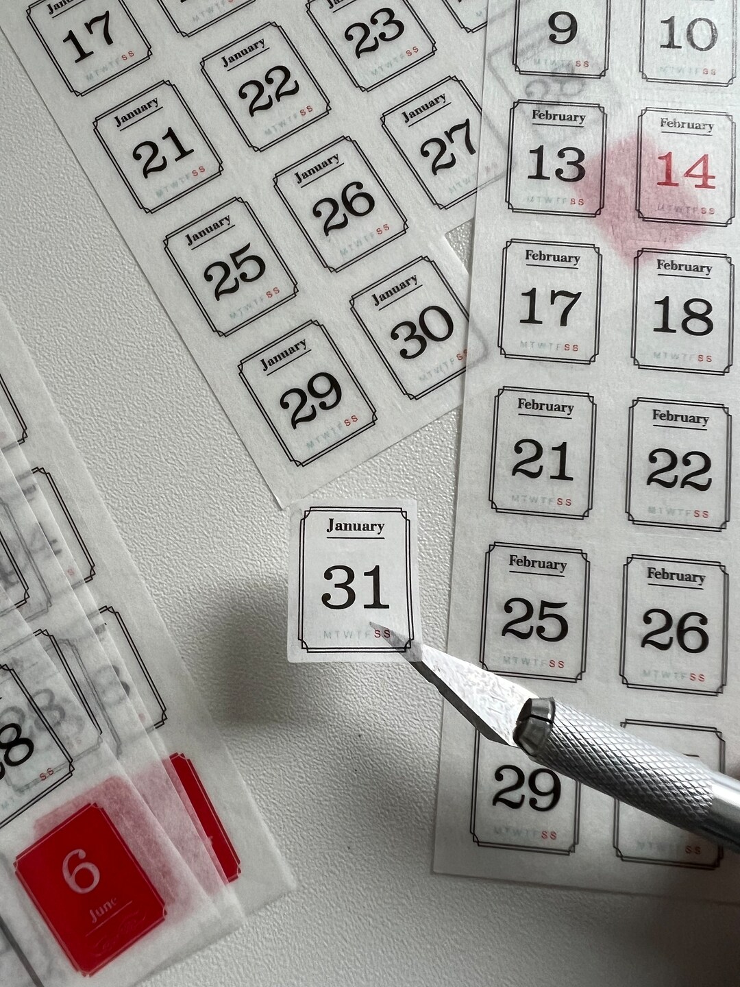 365 Days Journal Stickers I Journaling I Bullet Journal I Date - Etsy