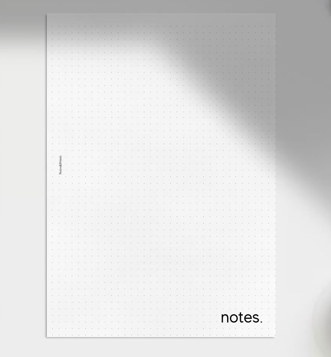 Dot Grid Planner Refill Notes I Notes I Notes Planner Pages I A5 Dot ...