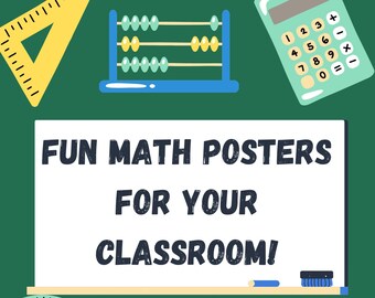 Math Posters Bundle RAINBOW BRIGHTS Rainbow Classroom Decor - Etsy