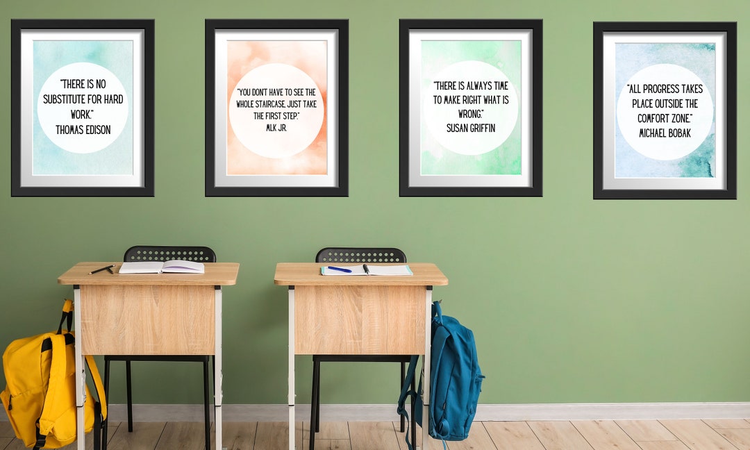 Inspirational, Watercolor, Quote Posters for Classroom, Teachers, Kids ...
