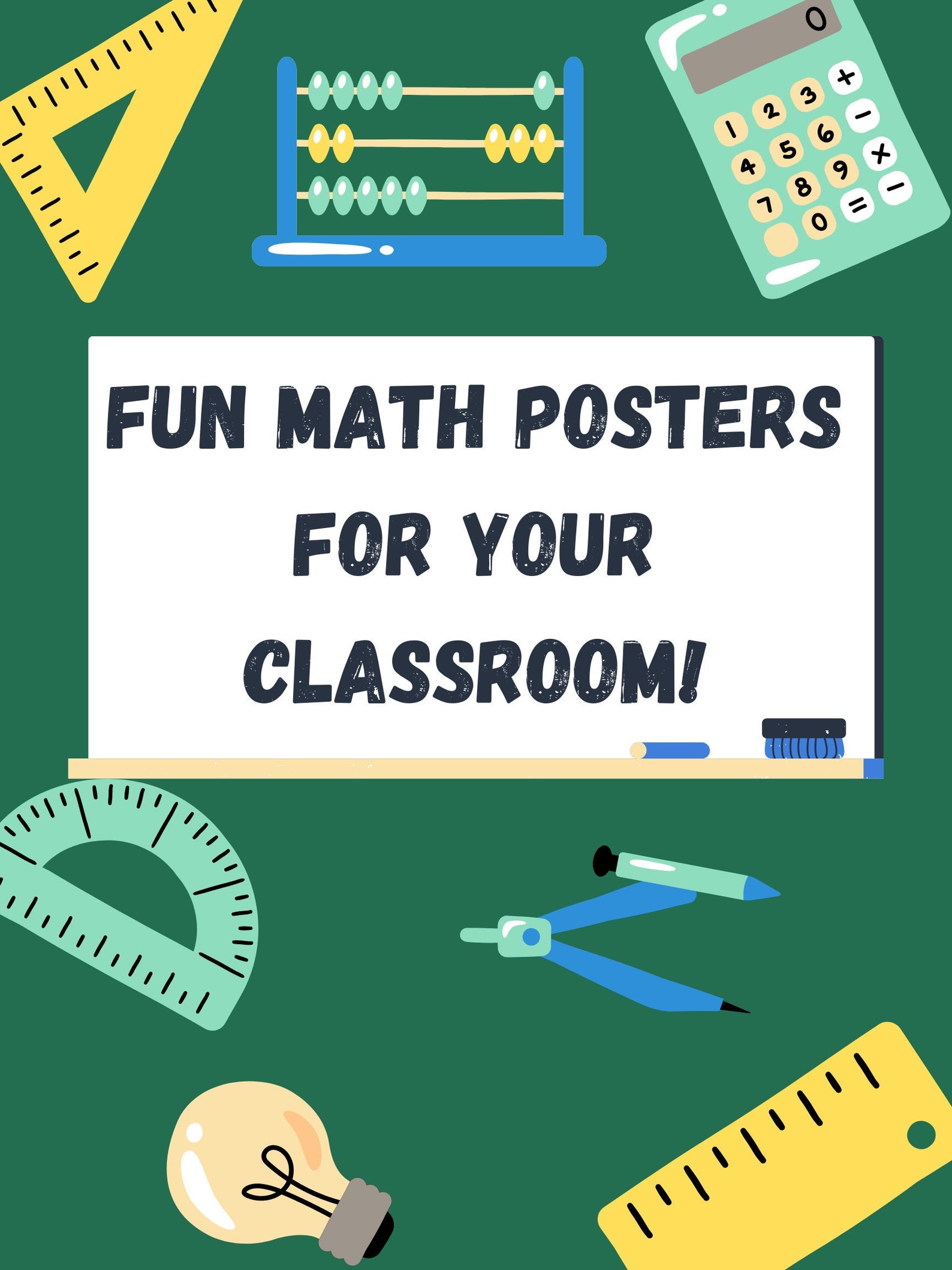 Fun Math Posters Classroom Decor - Etsy