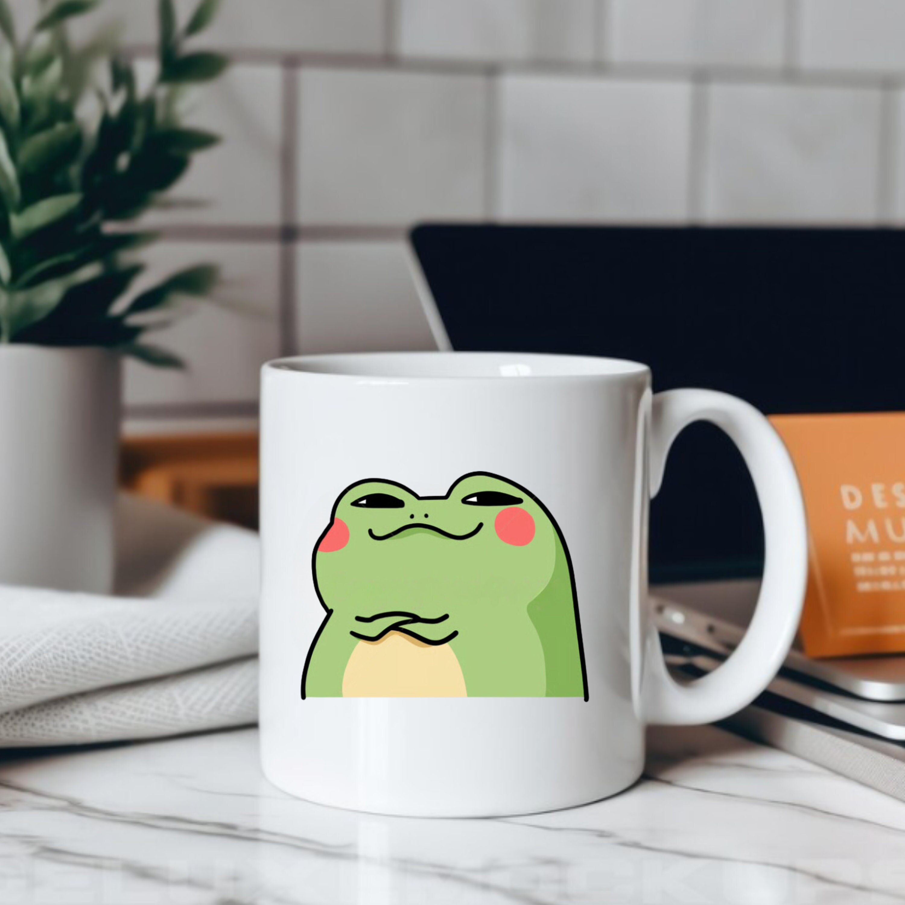 Cute Frog Mug, Funny Frog Mug, Meme Coffee Mug, Frog Lover Gift ...