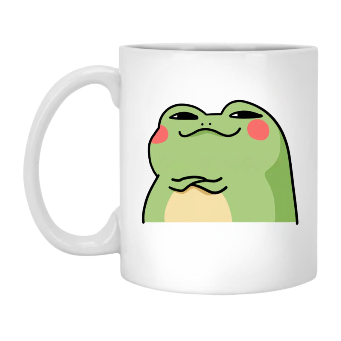Cute Frog Mug, Funny Frog Mug, Meme Coffee Mug, Frog Lover Gift ...