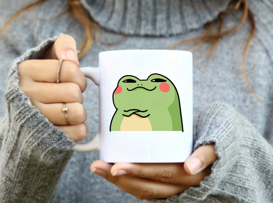 Cute Frog Mug, Funny Frog Mug, Meme Coffee Mug, Frog Lover Gift ...