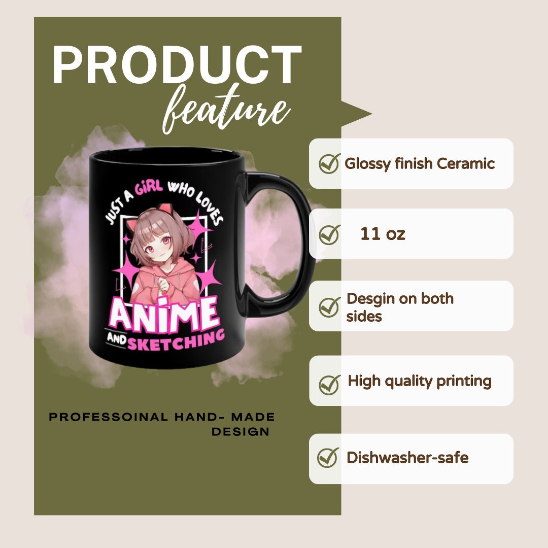 Anime Mug, Anime Lover Gift, Anime Lover Mug, Cute Anime Mug, Anime ...