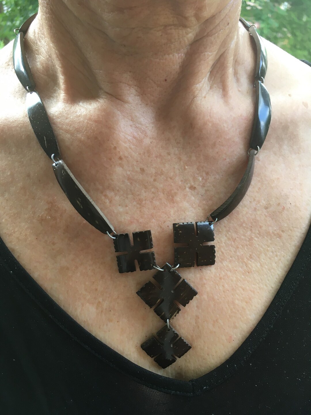 Beautiful Hand Made Natural Coconut Shell Necklace - Etsy