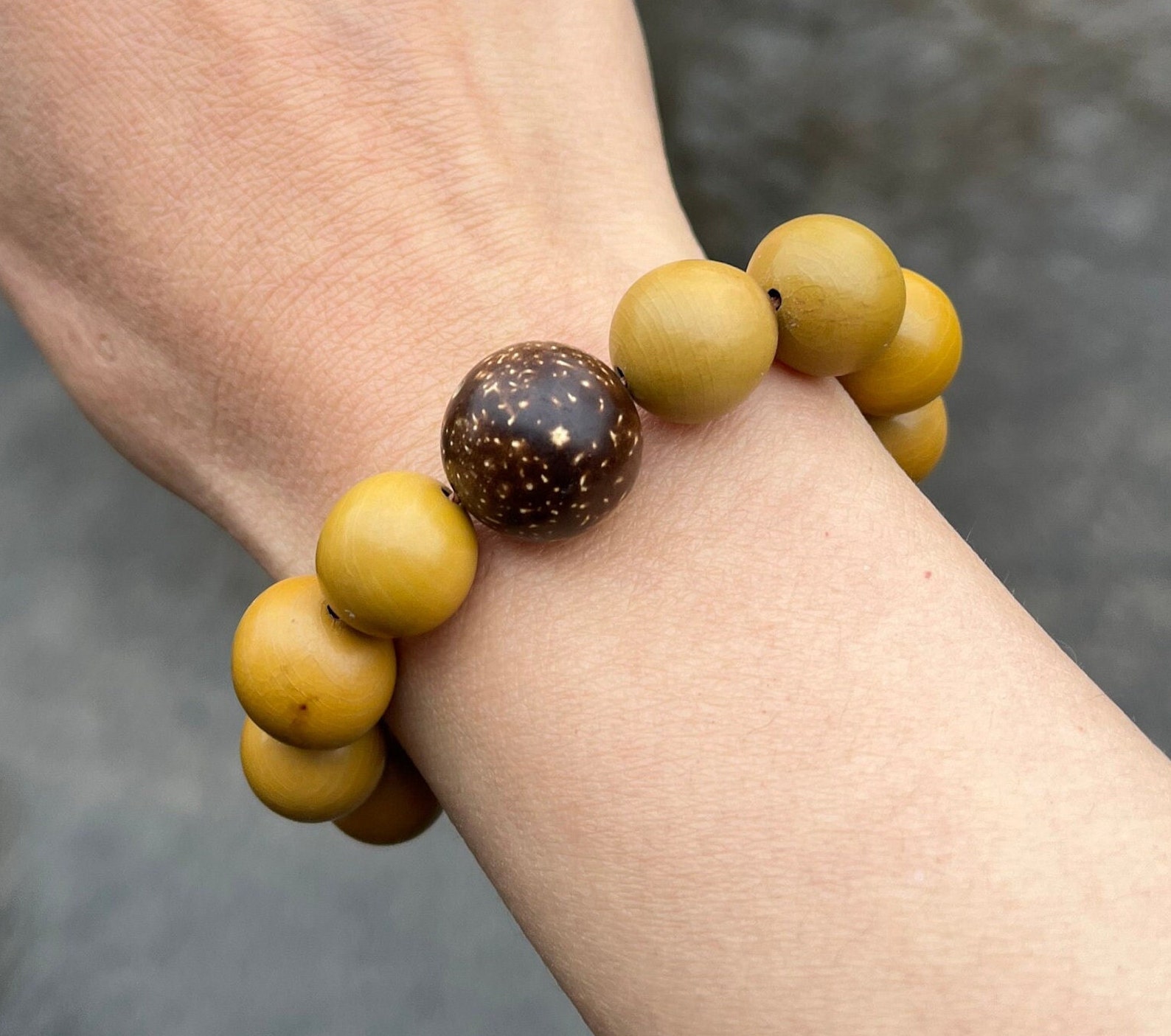 Natural Light Brown Pambil Seeds Bracelet - Etsy