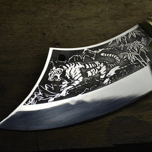 Hand Forged Stainless Steel Cleaver, Meat Cleaver, Chef Knife, Butcher ...